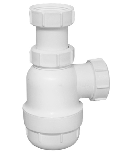 Сифон бутылочный McAlpine (1 1/2"х40мм) укороченный, без выпуска MRSK2 ...