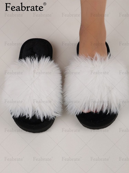 Тапочки Женский Feabrate, размер 34 белый Тонкая подошва На любой сезон купить c доставкой на ...