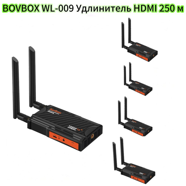BOVBOX WL-009 250 метров Разветвитель кабеля HDMI,Двухдиапазонная ...