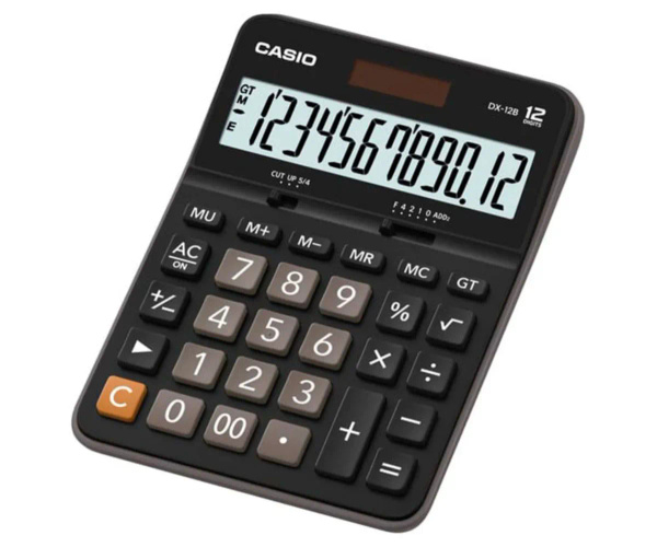 Калькулятор Casio DX-12B-W-EC купить на OZON по низкой цене (1761319054)