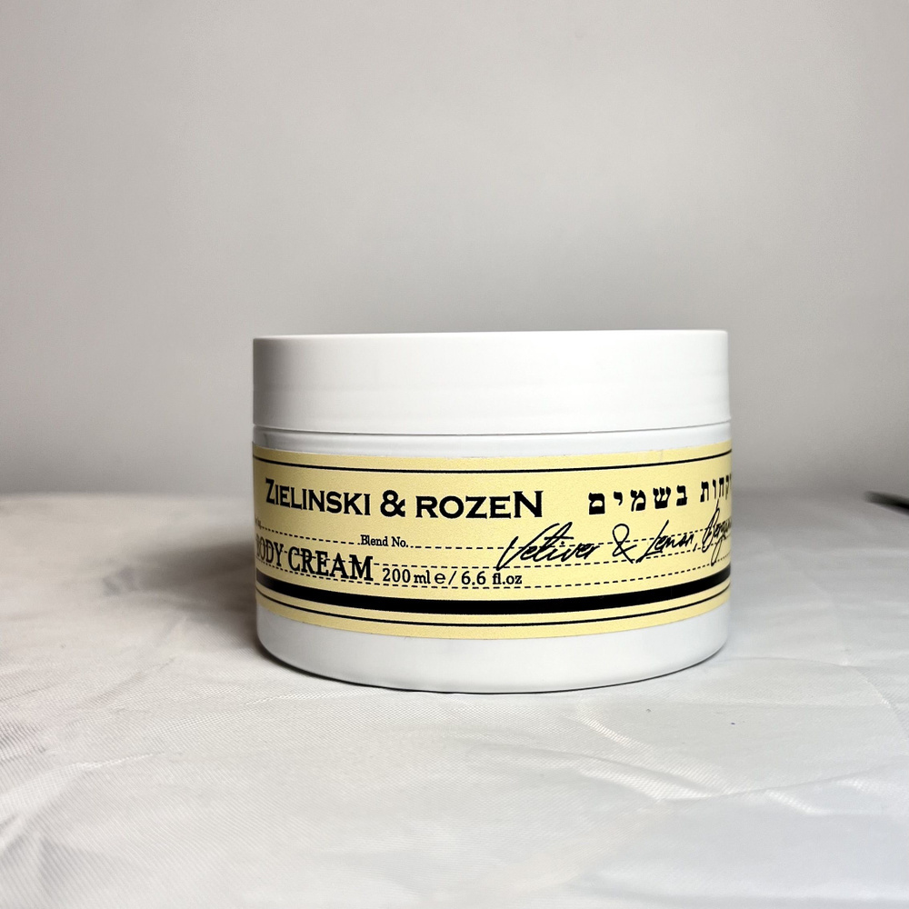 Крем для тела Zielinski & Rozen Vetiver & Lemon, Bergamot 200ml ...