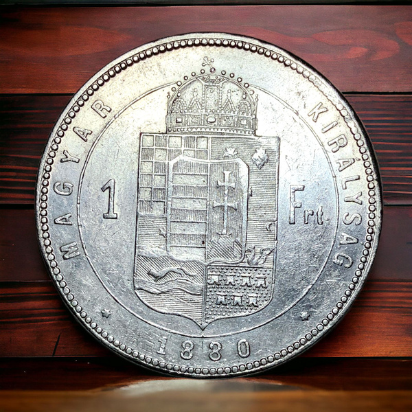 Монета Венгрия 1 форинт 1880 года. Франц Иосиф I. Серебро - купить в интернет-магазине OZON с ...