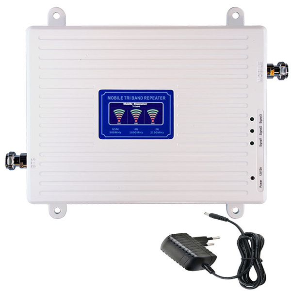 Репитер 2G-3G-4G/LTE 900 1800 2100МГц (три-диапазонный усилитель ...