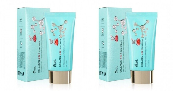 Ekel Крем солнцезащитный 4 в 1 с коллагеном collagen 4 - in - 1 sun ...