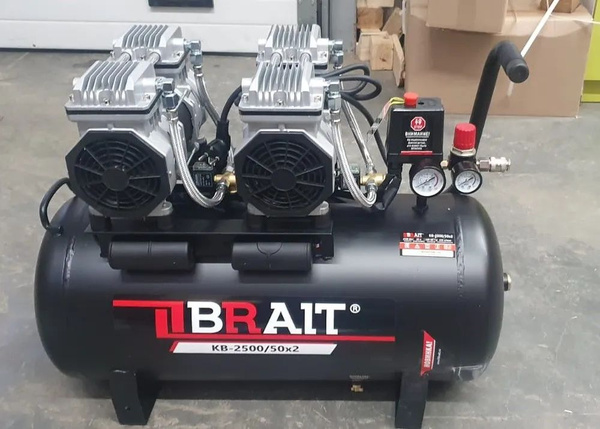 Компрессор Безмасляный BRAIT, 2500 Вт - купить по выгодным ценам в интернет-магазине OZON ...