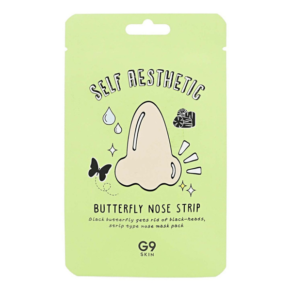 Полоска для лица G9skin Self aesthetic Butterfly Nose Strip очищающая 3 ...
