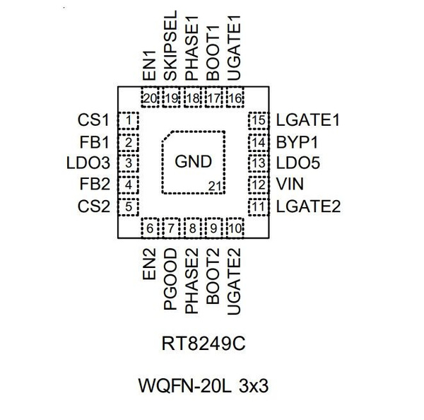 Запчасть для мобильного устройства AiTech Микросхема RT8249CGQW 2N ...