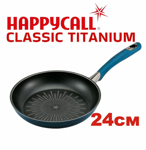 Сковорода Happycall IH CLASSIC TITANIUM_черный, 24 см купить c доставкой на OZON по низкой цене ...
