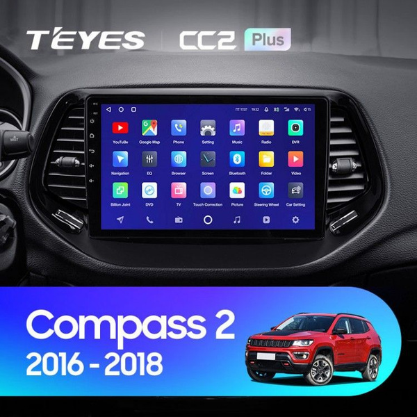 Штатная магнитола Teyes CC2 Plus 4/64 Jeep Compass 2 MP (2016-2018 ...