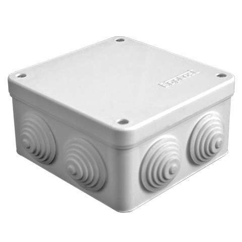 Коробка распределительная ОП 105х105х56мм IP54 7 выходов 4 гермоввода ...