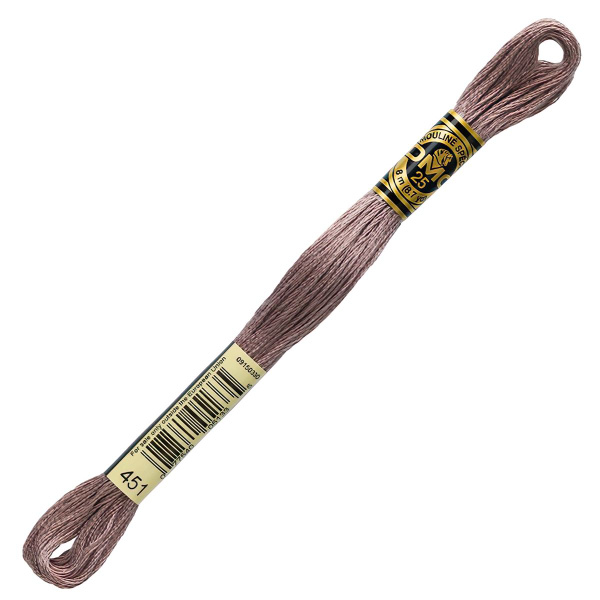 Мулине ДМС нитки для вышивания DMC, 8 м, 1 шт, цвет 451 купить на OZON по низкой цене (1873768187)