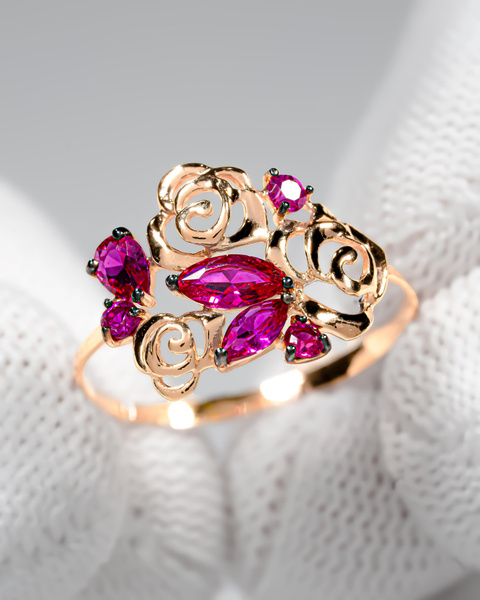 Trade Jewelry Кольцо Серебро позолоченное 925 пробы купить на OZON по ...
