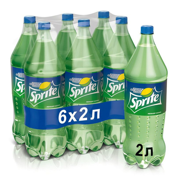 Газированный напиток Sprite 2л х 6шт - купить с доставкой по выгодным ...
