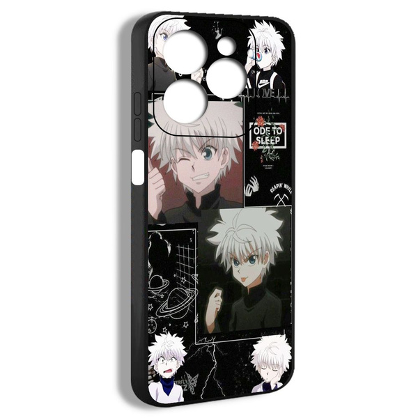 чехол на Tecno Spark 20 Pro Киллуа Золдик Аниме Эстетика коллаж killua ...