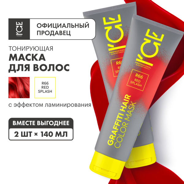 Тонирующая маска ICE by Natura Siberica Color mask для волос Red Splash ...