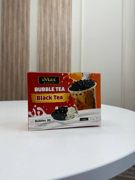 Bubble tea черный чай (бабл ти)/ Молочный чай с желе/ Чай с жемчужным ...
