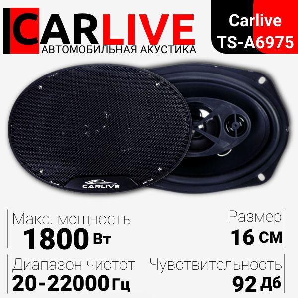 Автозвук/ Автомобильные Динамики Carlive TS-A6975 - купить по выгодной цене в интернет-магазине ...