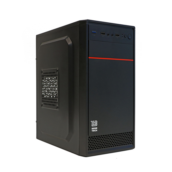 Корпус BaseTech M3404, mATX, Mini-Tower, USB 3.0, черный, 500 Вт (BT ...