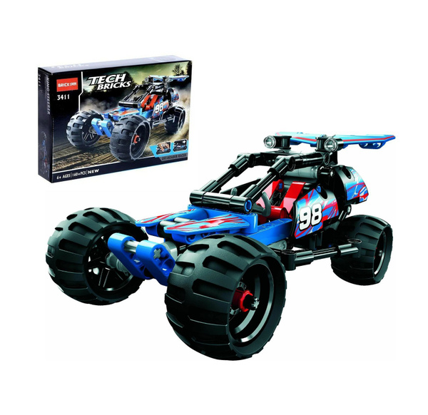 Конструктор Tech Bricks 3411 Багги с инерционным механизмом 160 деталей - купить с доставкой по ...