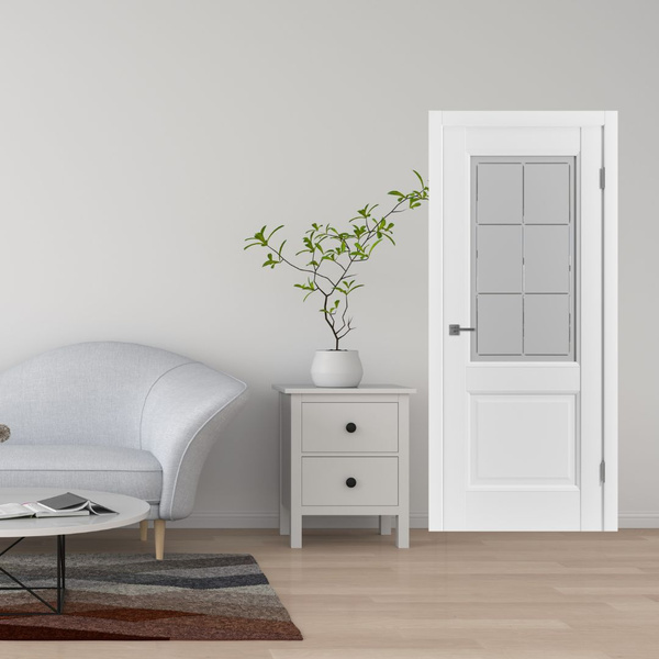 Межкомнатная дверь E2 ice Crystal Cloud 600х2000 мм (комплект) - купить ...