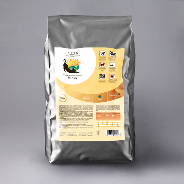 LiveRA Полнорационный сухой корм для котят и кормящих кошек крупных ...