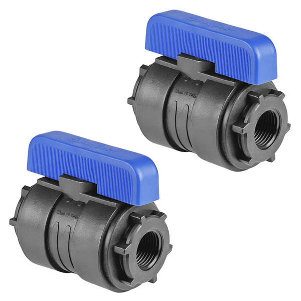 Кран шаровый VALFEX ПНД 3/4" - 3/4" внутренняя / внутренняя (Набор - 2 ...