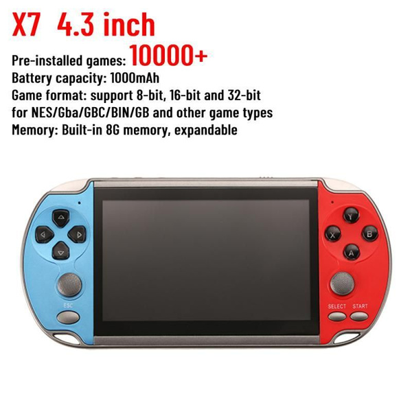 Характеристики Портативная игровая консоль X7 Plus с 4,3-дюймовым HD ...