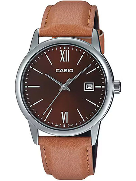 Кварцевые мужские наручные часы Casio Collection Mtp V002l 5b3 с индикацией текущей даты