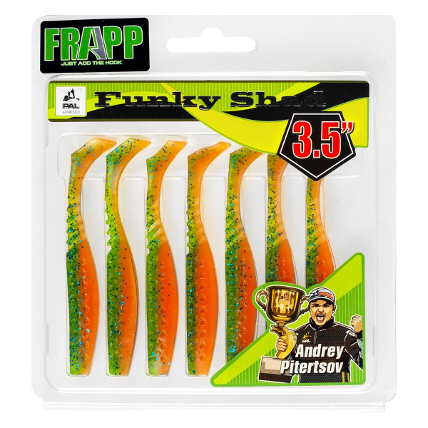 Приманка силиконовая Frapp Funky Shad 3.5" #PAL11 (7 шт/уп) - купить по доступной цене в ...