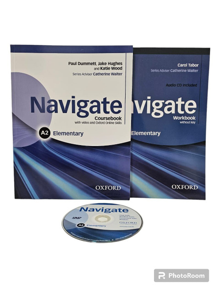 Navigate A2 Elementary Coursebook+Workbook+ DVD (Учебник, Тетрадь, Диск ...