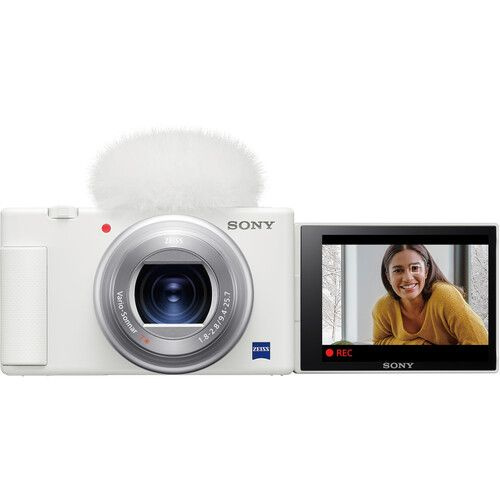 Компактный фотоаппарат Sony zv 1 white, белый - купить по выгодным ...
