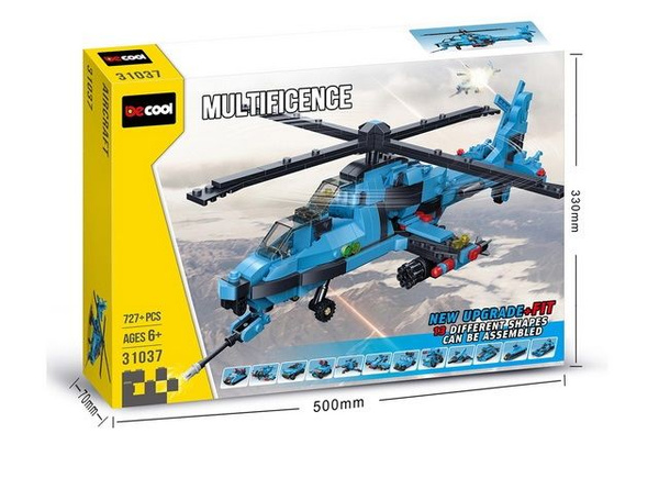 Конструктор Technic DeCool "Боевой вертолёт 13 в 1" 727 деталей - купить с доставкой по выгодным ...