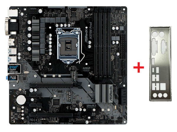Материнская плата ASRock H370M Pro4 купить по низкой цене с доставкой и ...