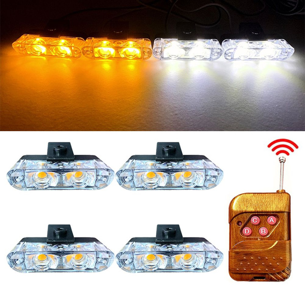 4 Шт 2LED Автомобильные Светодиодные Стробоскопические Сигнальные Огни ...
