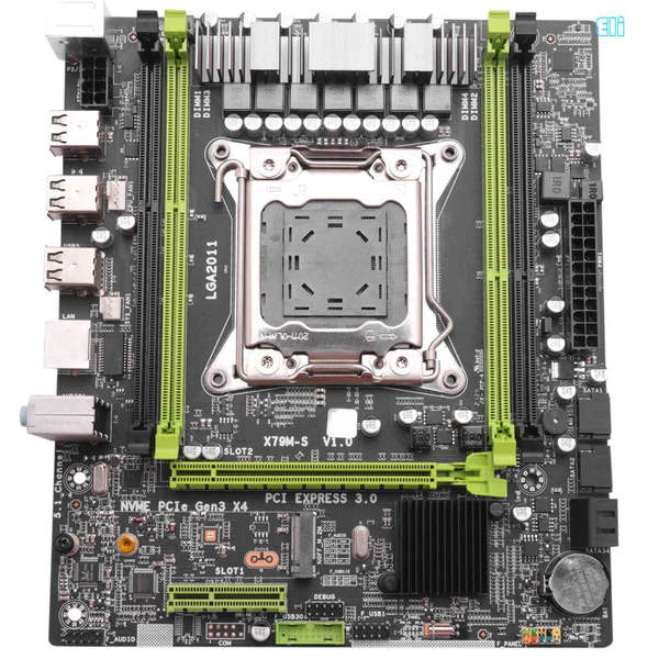 Материнская плата X79 M2 LGA2011 M ATX USB2.0 PCI-E NVME M.2 SSD с ...