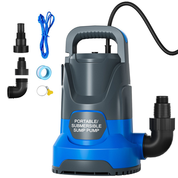 насос дренажный для грязной воды,SUBMERSIBLE PUMP Сине-серый,750W ...