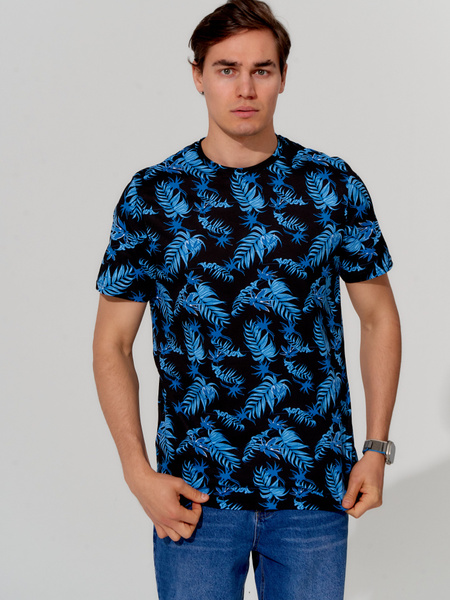 Футболка T-RONE menswear, размер 50, цвет черный, 100% хлопок - купить ...