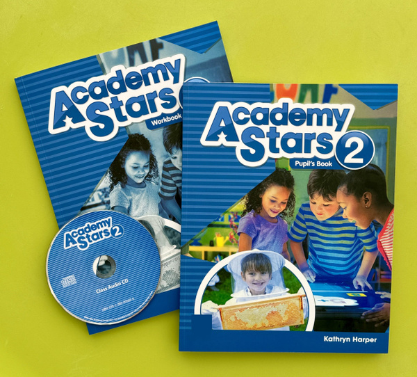 Комплект Academy stars 2: Students' Book and workbook (учебник и ...
