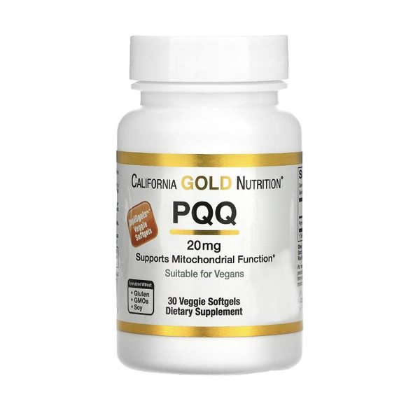 Пирролохинолинхинон, PQQ, 20 мг, 30 растительных капсул. - купить с ...