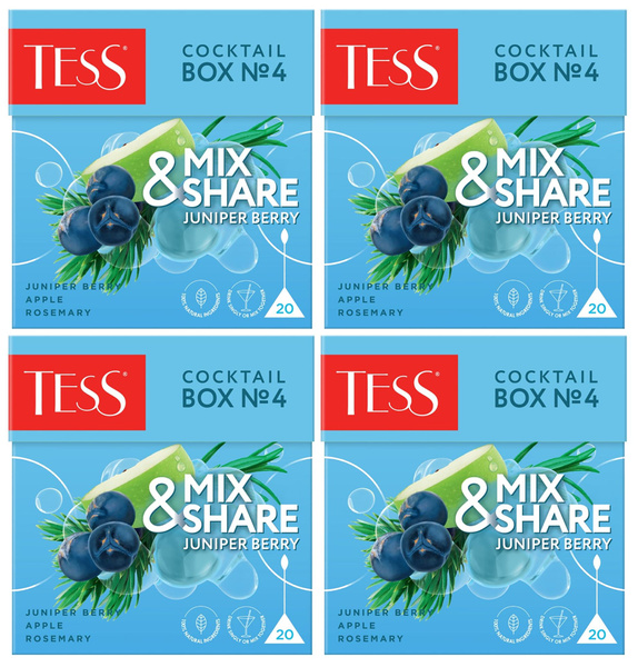 Чайный напиток в пирамидках Tess Cocktail Box №4 Juniper Berry, 20 ...