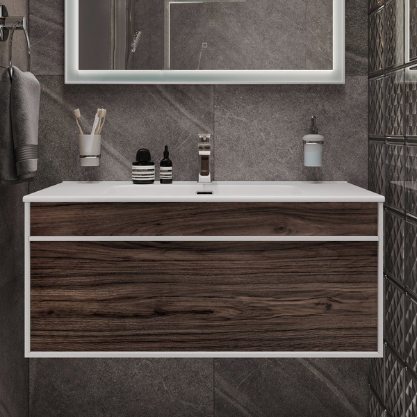 Тумба с раковиной STWORKI Вестервик 90 орех каньон купить на OZON по низкой цене (1544866059)