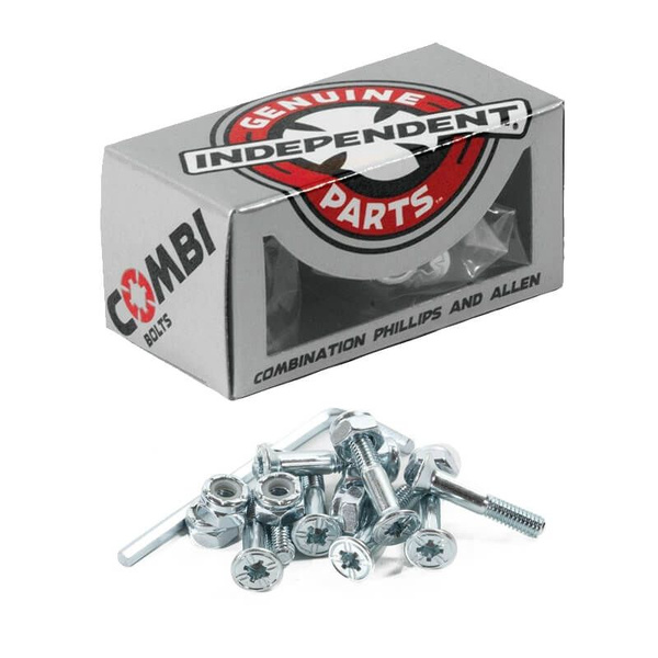 Винты для скейтборда (8шт) Independent Combi Bolts Silver размер 7/8 ...
