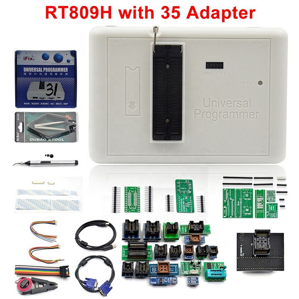 Оригинальный RT809H программатор с адаптером 35 шт адаптер , PLCC32 ...