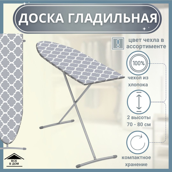 Характеристики Доска гладильная для глажки одежды утюгом Складная ...