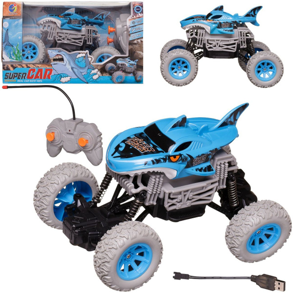 Машинка р/у Junfa джип повышенной проходимости 27 Мгц в виде Акулы - купить с доставкой по ...