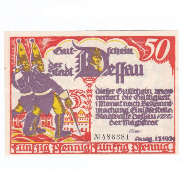 Германия (Веймарская Республика) Дессау 50 пфеннигов 1921 г. (№1) купить на OZON по низкой цене ...