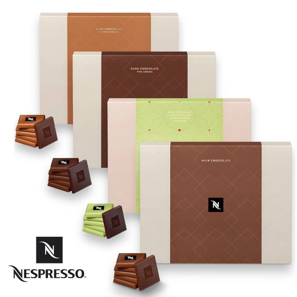 Коллекция шоколада Nespresso Chocolate Set (4х40 плиток по 5 г ...