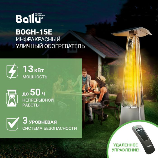 Обогреватель Ballu BOGH-15E купить по выгодной цене в интернет-магазине OZON (1575207037)