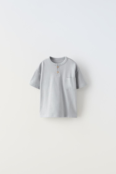 Футболка Zara, размер 116, цвет синий, 100% хлопок - купить по выгодной цене в интернет-магазине ...