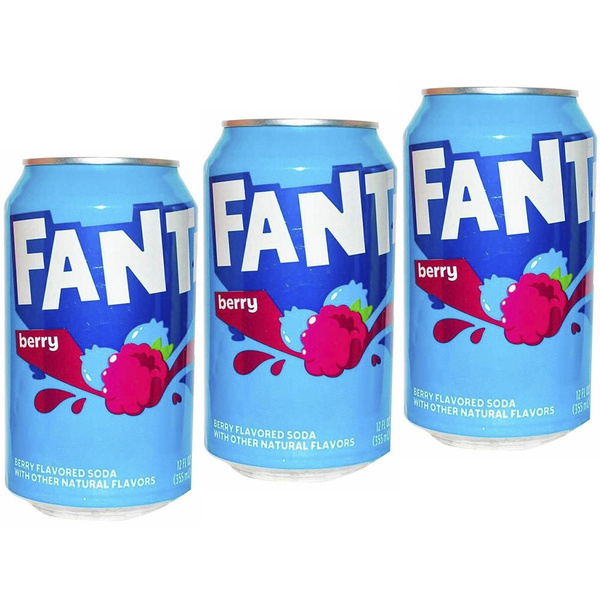 Газированный напиток Fanta Berry / Фанта Лесные ягоды 3 шт по 355 мл ...